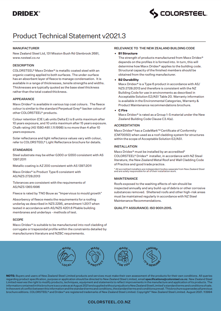 Downloads and Brochures » COLORSTEEL®