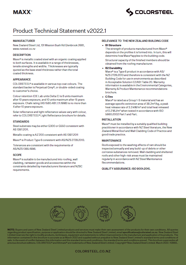 Downloads and Brochures » COLORSTEEL®