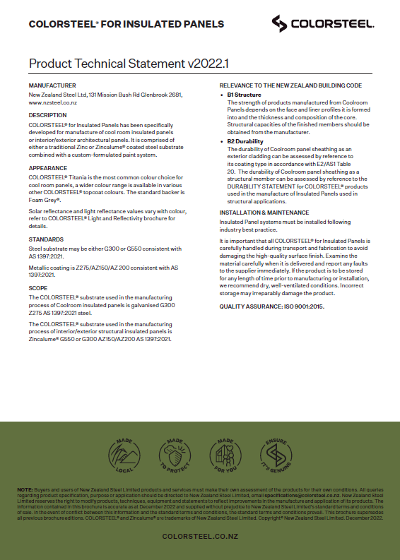 Downloads and Brochures » COLORSTEEL®